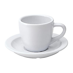 G.E.T. C-1004-W-EC Melamine Espresso Cup, 3 Ounce, White (Set of 4)