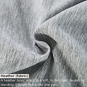 MUKKA Duvet Cover Set King Size Heather Grey Coconut Button Closure Linen Like Chambray Modern Style Elegant Soft King Duvet Cover Luxury& Breathable Covers (104 * 90 inches)