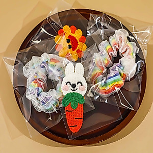 YunKo 100PACK Self Sealing Cellophane Bags Clear Cookie Bags for Gift Giving Treat bags for Packaging Cookies,Candy,Gifts（5x3 Inch