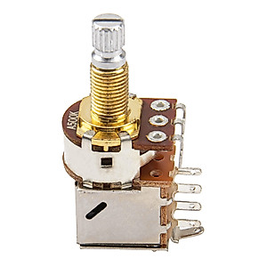 2PCS Yootones A500K Push Push Guitar Pots Audio Taper Potentiometers Long Copper Split Shaft Compatible with Guitar Accessories