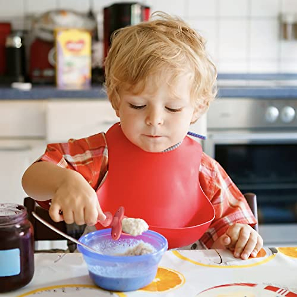 12 Pack Baby Utensils, Silicone Baby Spoons Self Feeding and Baby Forks, Toddler Utensils for Baby Led Weaning, Chewable Utensils First Stage