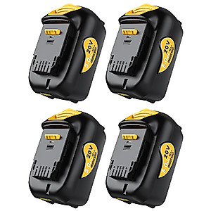 EpicSeren 20v Max Battery 5. 0A Replacement for Dewalt Battery 4Pack, Baterias Compatible with All Dewalt 20v Cordless Power Tool.