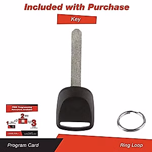 KeylessOption Keyless Entry Car Remote Fob With Uncut High Security T5 Ignition Transponder Key Replacement For OUCG8D-344H-A