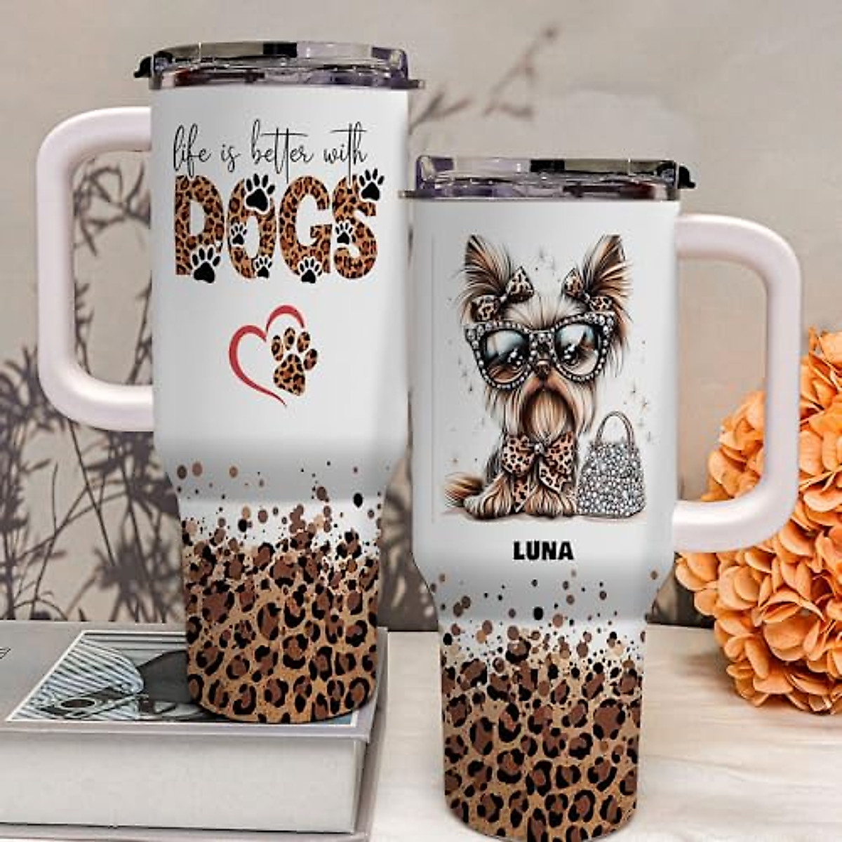 Personalized Dog Tumber with Silky Terrier Dog’s Name – Custom Cup for Dog Moms, Ideal Gift for Women, Girlfriend, Best Friend, Christmas Gifts vPnzRd