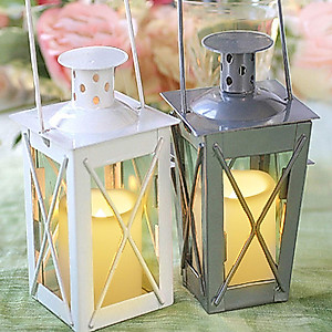 Waterproof Battery Operated LED Pillar Candle Outdoor Flameless Flickering Plastic Resin Electric Light with Timer for Birthday Baby Party Wedding Decoration Patio Garden Home Decor 3x4 Inches