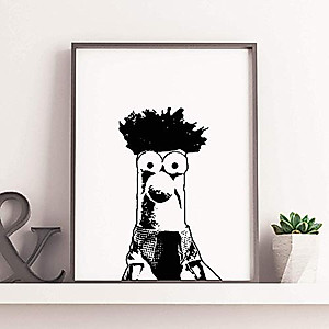 Beaker Muppet TV Show Poster - Funny Science Gift