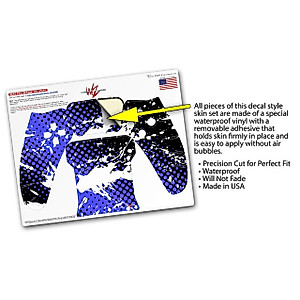 WraptorSkinz Skin Wrap compatible with Sony PS5 DualSense Controller Halftone Splatter White Blue (CONTROLLER NOT INCLUDED)