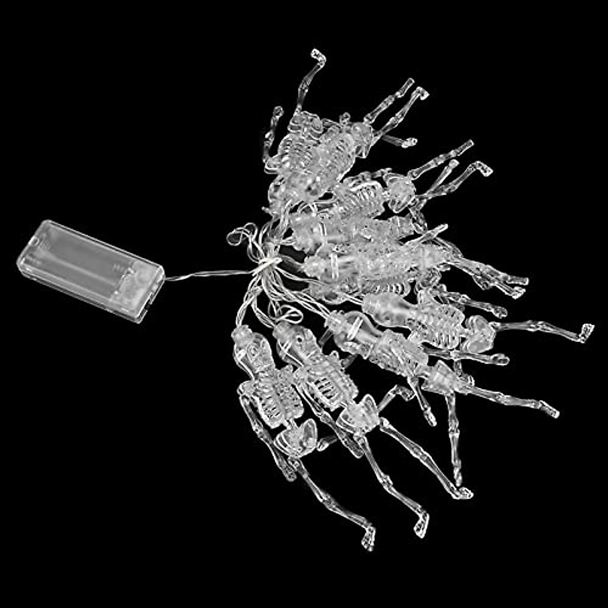 CUTULAMO Decorative Lights, Warm Light Plastic LED String Light Decorative String Lamp for Homes Gardens, Courtyards