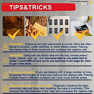 CANAANIN 𝐋𝐚𝐫𝐠𝐞 𝐑𝐚𝐭 𝐓𝐫𝐚𝐩𝐬 𝐌𝐨𝐮𝐬𝐞 𝐓𝐫𝐚𝐩𝐬 Indoor Outdoor 𝐒𝐧𝐚𝐩 𝐓𝐫𝐚𝐩 for Gophers 𝐂𝐡𝐢𝐩𝐦𝐮𝐧𝐤 𝐓𝐫𝐚𝐩 That Work Quick Effective Safe for Rodents Mouse Chipmunk 6 Pack