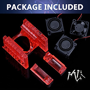 Haldis 3D Printer Cooling Fans Set, Upgrade 3Pcs 3010 Fans Premium Quiet 30x30x10mm Fan for E3D V6 OD 22mm Hotend (Red 24V)