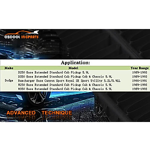 OzCoolingParts Pro 89-93 Dodge D/W 250 350 Series Radiator, 55mm 3 Row Core Aluminum CC1198 Radiator for 1989-1993 90 91 92 Dodge D250 D350 W250 W350 5.9L L6 Diesel Turbo