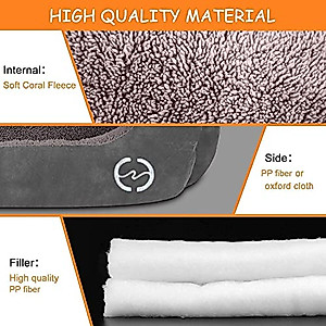 Dog Bed, Dog Beds for Large Dogs, Rectangle Washable Pet Mattress Comfortable and Breathable Large Dog Bed, Pet Bed