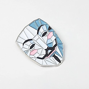 Pinupper Guy Fawkes Mask Enamel Lapel pin