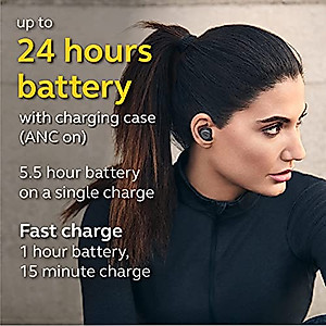 Jabra Elite Active 75t True Wireless Earbuds with Wireless Charging Enabled Case, Gray (Renewed)