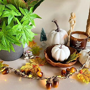 TOPZEA 150 Pack Artificial Acorns, Simulation Small Acorn with Natural Caps, Lifelike Fake Acorn Prop Table Vase Bowl Fillers, Festival Decor for Fall, Thanksgiving, Christmas, Crafts Supplies