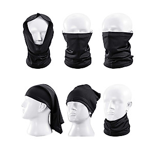 4 Pieces Summer Neck Gaiter Bandana Face Scarf Mask Sun Protection Thin Breathable Neck Gaiter for Men Women Cycling Running