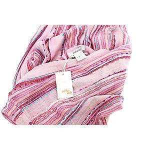 Anika Dali Women's Shimmer Sparkle Infinity Scarf- Festival Boho Bliss Fashion Scarf (Blush Pink)