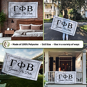 Desert Cactus Gamma Phi Beta Flag Letter Sorority Banner 3x5 feet Sign Decor Gamma phi (Flag - Marble Box)