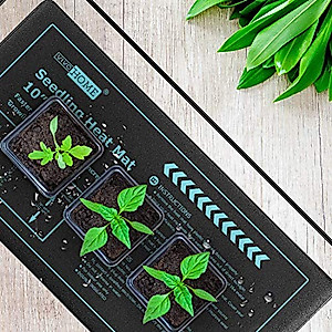 VIVOHOME 20W Waterproof Seedling Heat Mat for Seed Starting Propagation and Increase Germination Success 10 Inch x 20.75 Inch MET Safety Standard Certified