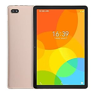 VINGVO 10.1 Inch Tablet, 4G LTE Tablet 2.4G 5G WiFi AU Plug 100-240V 8GB 128GB 5MP Front 13MP Rear 1920x1200 Resolution for Learning for Android 11.0 (Gold)