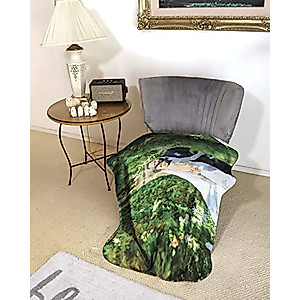 COLORCOMMALL Personalized Custom Throw Blanket - 30x40 Inch Fleece Minky Customized Photo Design Text Logo Name Picture Gift for Halloween Family Friends Kids Baby Dogs Pets (BKM3040, 30"x40")