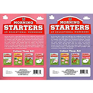 First Grade & Second Grade - Morning Starters Educational Workbooks - Set of 2 Books - v11