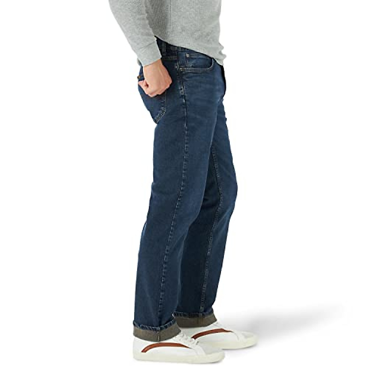 Lee Men's Legendary Relaxed Straight Jean, Night Shade, 36W x 30L