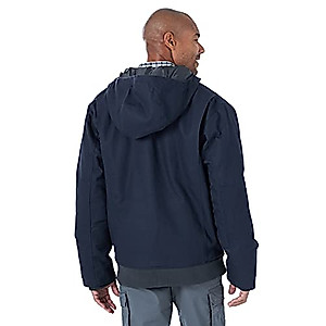 Wrangler Riggs Workwear Men's Tough Layers Canvas Work Jacket, Dark Navy, Medium