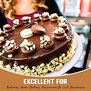 60 Pack Round Cake Boards Circle Cardboard Base Boards Grease Proof Cardboard Disposable for Baking Cake Pizza, 6 Inch, 8 Inch, 10 Inch