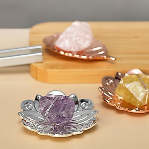 Ckakra Tuning Fork with Crystal Kit,Solfeggio Energy Tuners,963hz Crown Chakra,Sound Healing With Amethyst Kit,Meditation Accessories,Stress Relief Gifts for Women,Shiny Silver