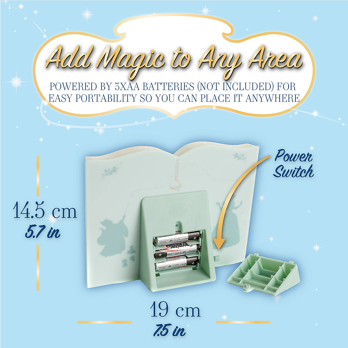 Paladone Cinderella Story Book Light | Officially Licensed Disney Merchandise