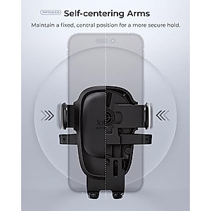 iOttie Easy One Touch 6 Universal Car Mount Dashboard & Windshield Suction Cup Phone Holder for iPhone Samsung, Google, All Smartphones