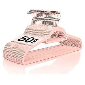 BAGAIL Pack of 100 Velvet Hangers