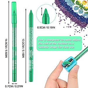 Multi Color Eyeshadow Eyeliner, Metallic Glossy Smoky Eyeliner, Long Lasting Professional Eye Makeup Eyeliner Waterproof Eyeliner Pen Eye Cosmetics Makeup Tools (03 pink)