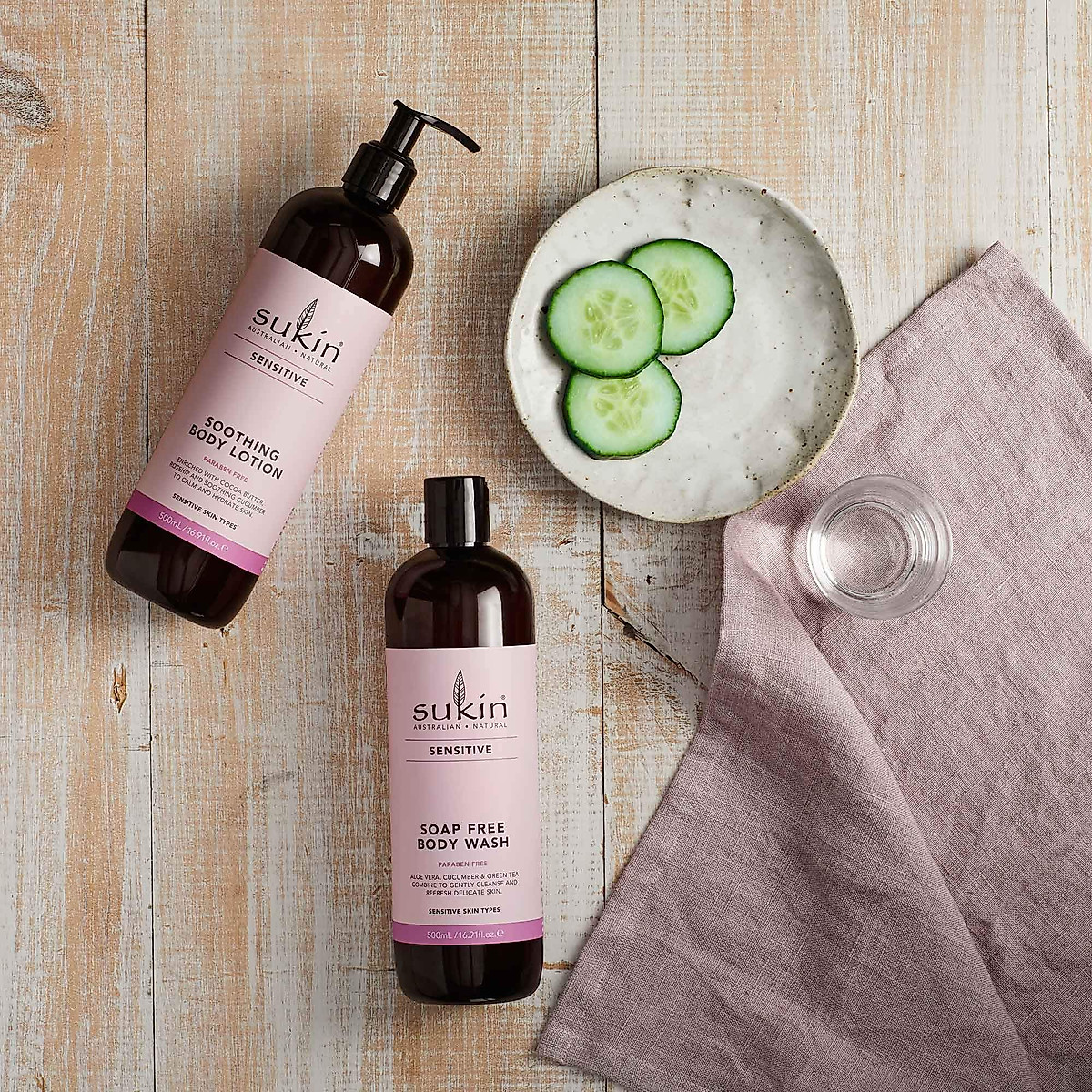 Sukin Sensitive Skin Body Lotion, 16.9 Ounces