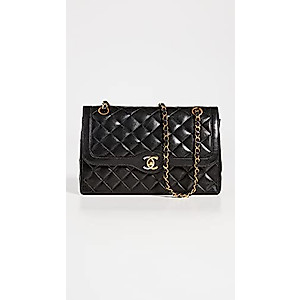 CHANEL Women's Pre-Loved Black Paris Shoulder Bag, Black, One Size