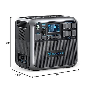BLUETTI Portable Power Station AC200P, 2000Wh LiFePO4 Battery Backup w/ 6 2000W AC Outlets (4800W Peak), Solar Generator for Outdoor Camping, RV Travel, Home Use (Solar Panel Not Included)