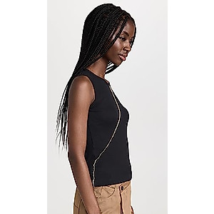 Helmut Lang Women's Muscle Base Tank, Basalt Black, S