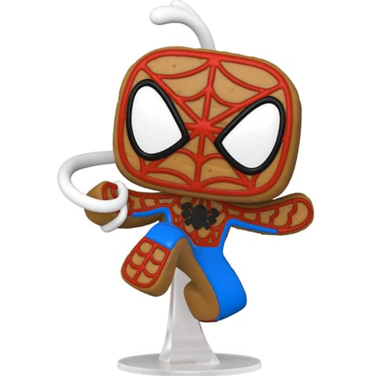 Spider-Man POP Marvel: Holiday - Gingerbread Funko Pop! Vinyl Figure (Bundled with Compatible Pop Box Protector Case), Multicolored, 3.75 inches