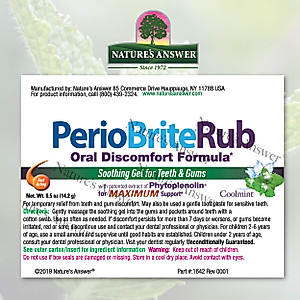 Natures Answer Periorub Topical Rub, 0.5 oz (Pack of 6) Dentist Formulated Soothing Gel for Teeth and Gums