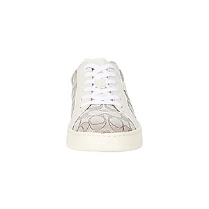 COACH Women's Non Tech Athletic Lowline Luxe Low Top sneaker in Signature Jacquard , Color Stone/Chalk, Size 7.5