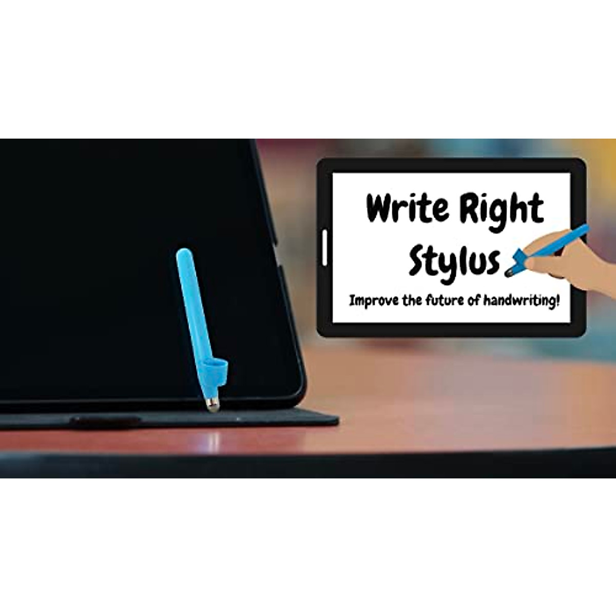 Write Right Stylus - Kids Stylus for Improving Handwriting (Blue)
