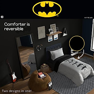 Franco Collectibles Batman Classic Bedding Super Soft Cozy Microfiber Reversible Comforter, Twin, (Officially Licensed Product)