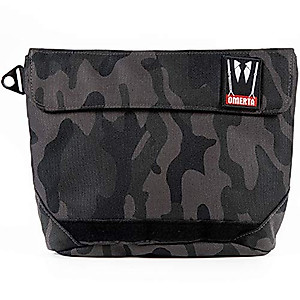 DIME BAGS Omerta Collector Carbon Filter Bag | Carbon-Lined Pouch with Activated Carbon Technology and Dual-Velcro Seal (9 Inch, Camo)