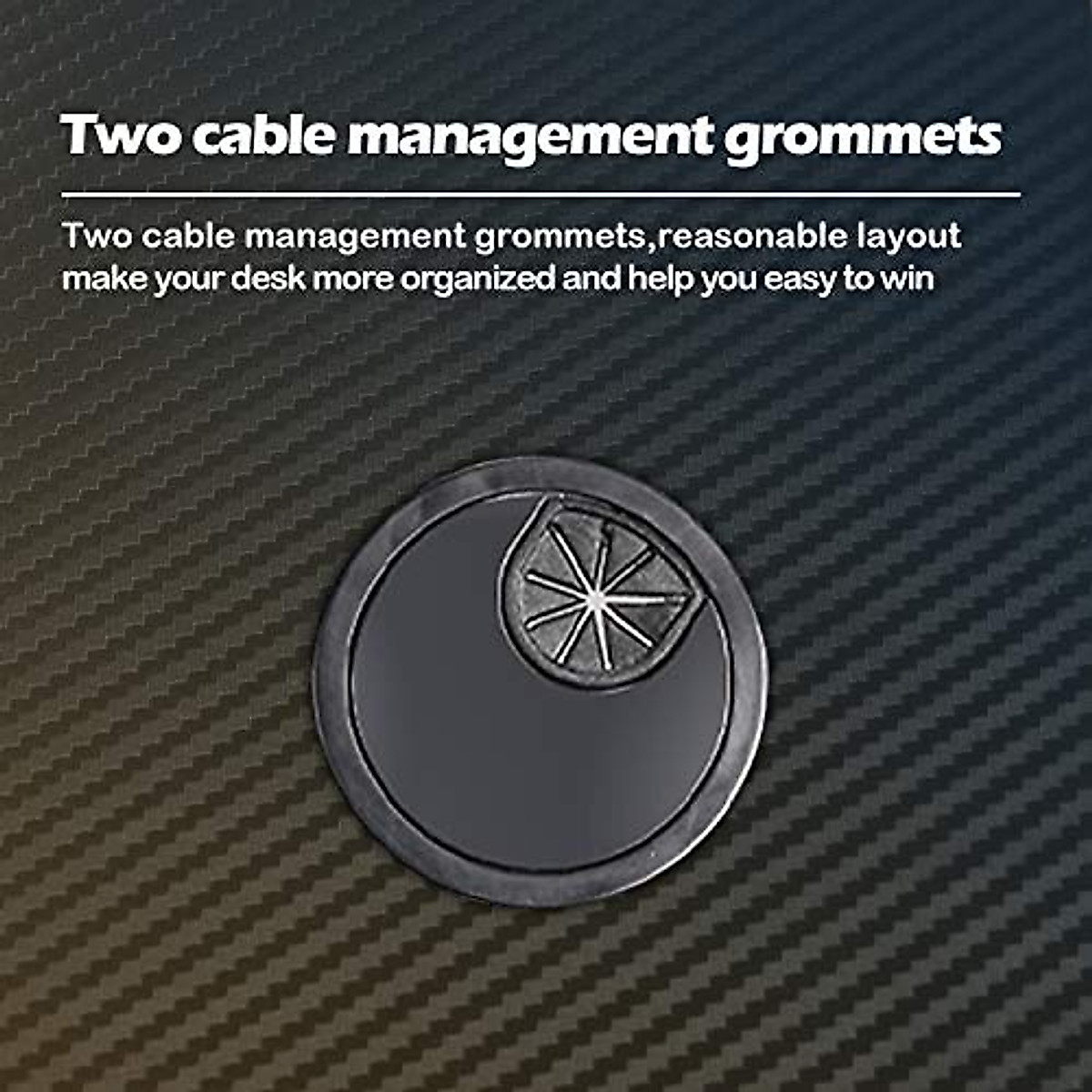 YIGOBUY Gaming Computer Desk 46 Inch Large Gaming Table Z Shape Black Racing Table Student Desk with& Headphone Hook for Kids Adults Home Office Bedroom Computer Workstation