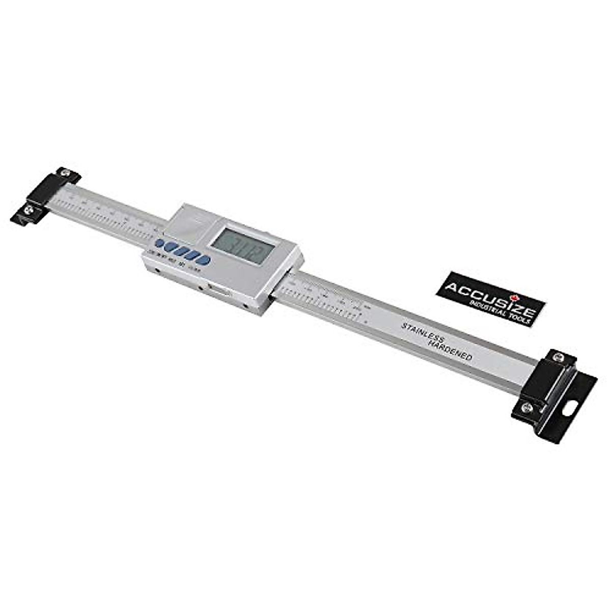Accusize Industrial Tools 0-8''/0-200 mm by 0.0005''/0.01 mm Horizontal Electronic Digital DRO Scale Unit, Abho-0008