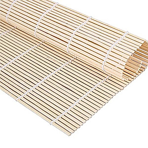 JIALEEY Bamboo Sushi Rolling Mat, 9.5x9.5 Inch, 6 PCS Set