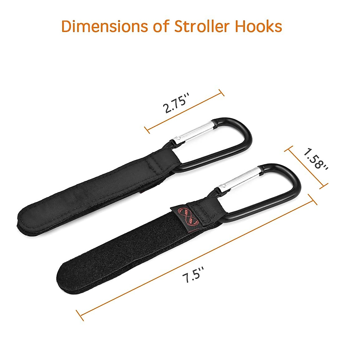 Dikaslon Diaper Bag Tote with 2 Pack Stroller Hooks, Pacifier Case and Changing Pad, Large Travel Diaper Tote for Mom and Dad, Multifunction Baby Bag for Boys and Girls