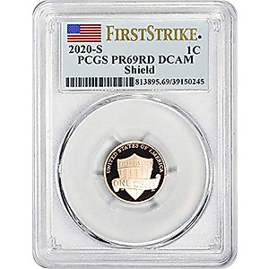 2020 S Proof Lincoln Shield Cent PR 69 RD DCAM First Strike PCGS