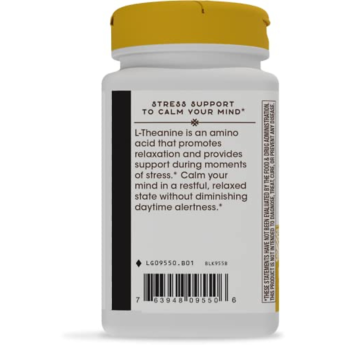Nature's Way L-Theanine, Stress Support*, Promotes Relaxation*, 200 mg Potency, 180 Vegetarian Capsules